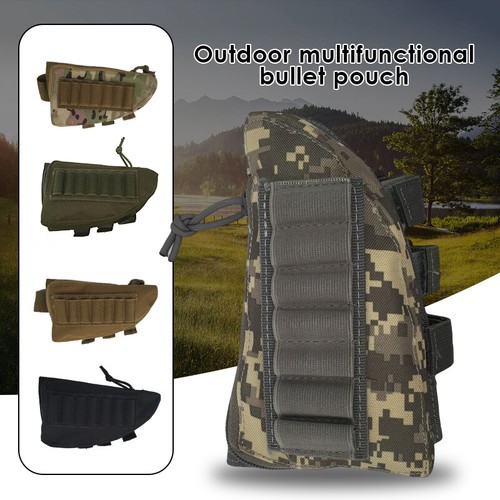 Hunting Rifle Buttstock Bag Magazine Pouch Rest Shell Mag Ammo Pouch | eBay