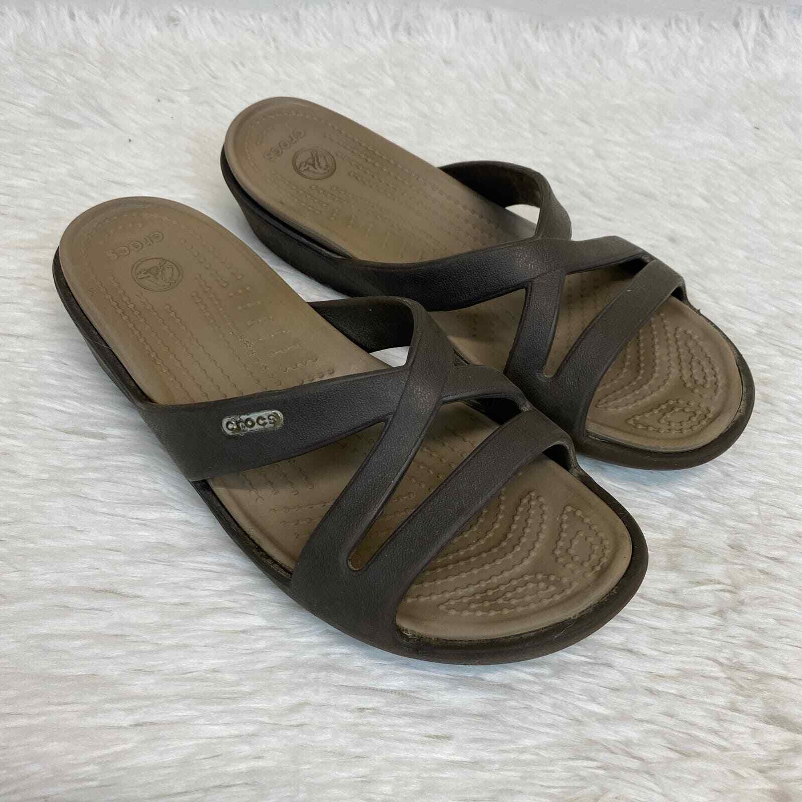 Crocs Patricia II Cross Strap Slip On Flip Flop Sanda… - Gem