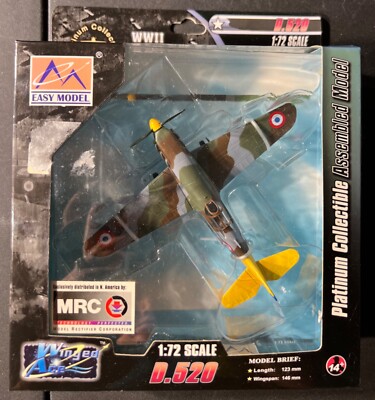 MRC Easy Model D.520 277 of GDIII/6 in Full Armistice Markings 36335 1/ ...