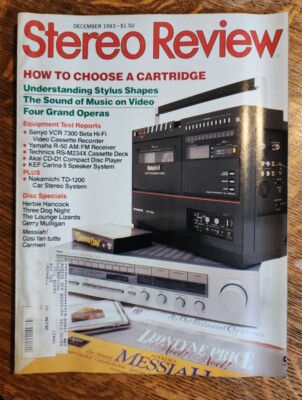 VTG Stereo Review Magazine December 1983 Sanyo VCR 7300 Yamaha Technics ...