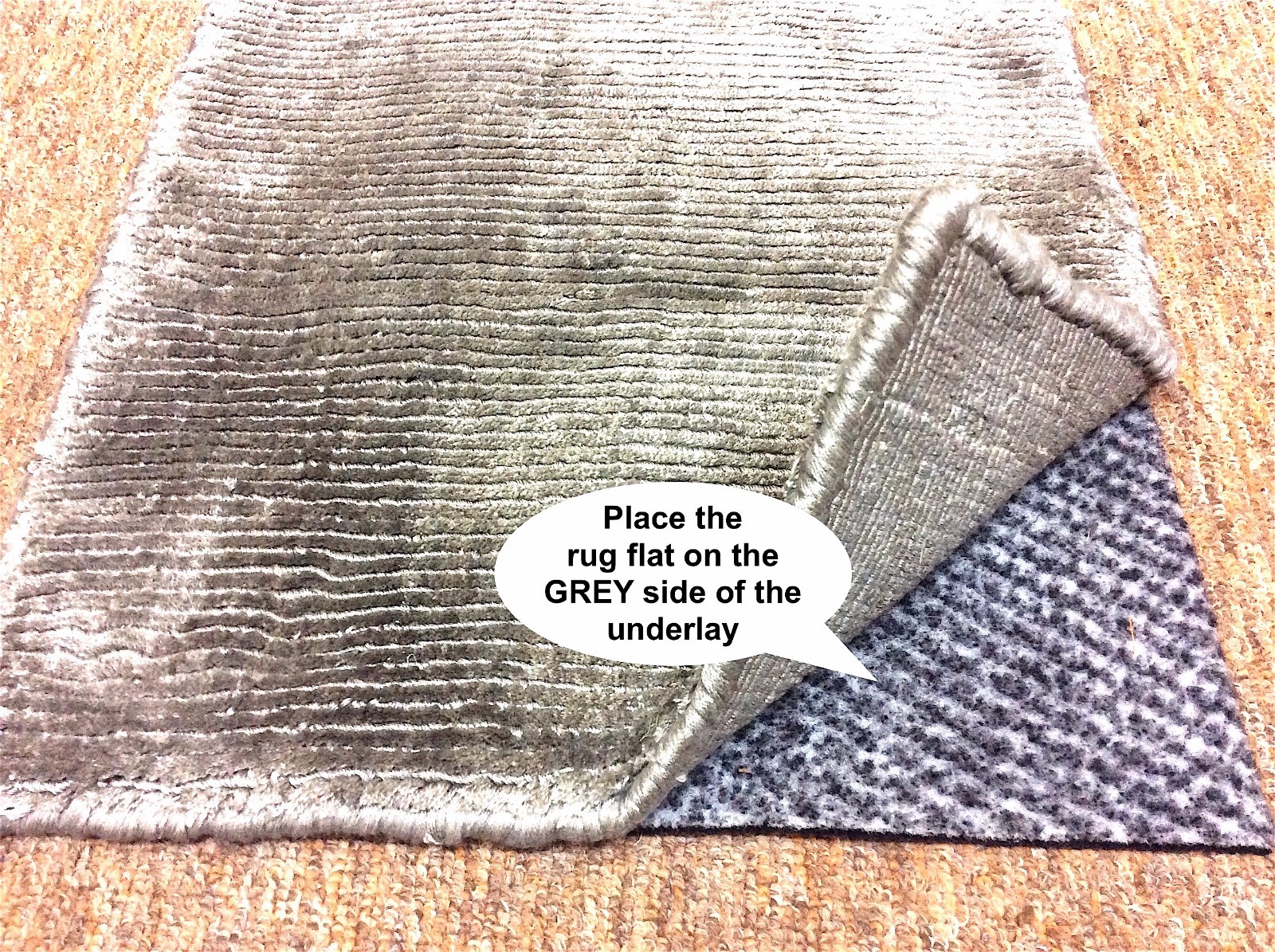 RUG TO CARPET GRIPPER Anti-Creep Underlay 60x110cm for RUG RUNNER ALL ...