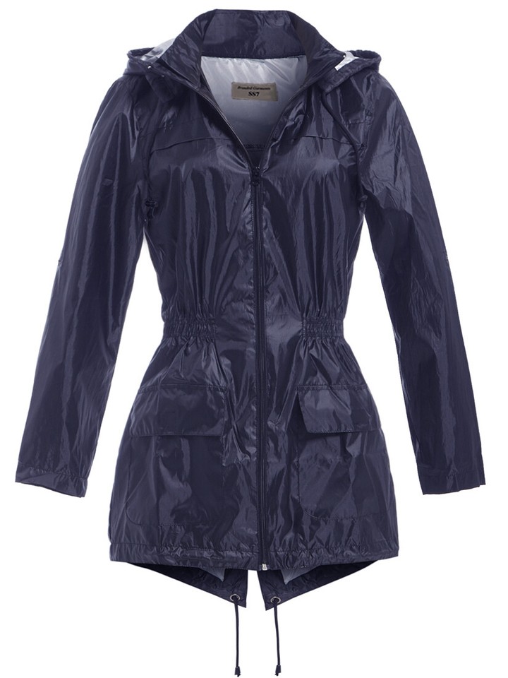 NEW RAIN MAC Ladies PARKA Womens FISHTAIL RAINCOAT Size 8 10 12 14 16 ...