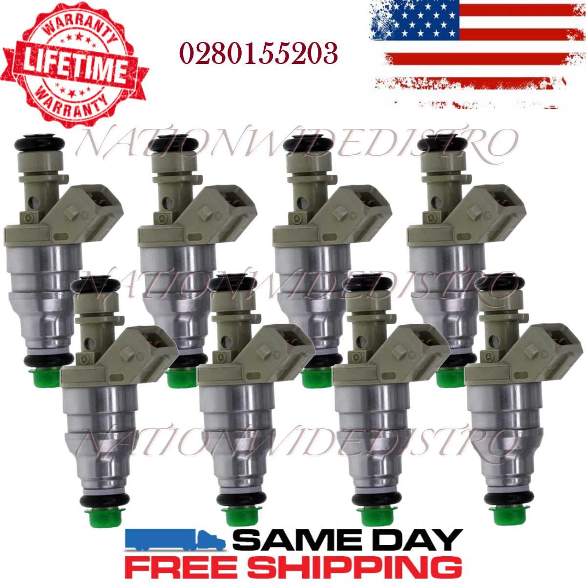 8x OEM Bosch Fuel Injectors for 1995 Mercedes-Benz SL500 5.0L V8 ...
