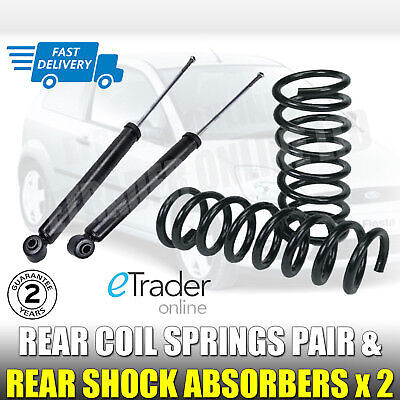 FORD FIESTA MK6 REAR SHOCK ABSORBERS X2 & REAR COIL SPRINGS 2002 - 2009 ...