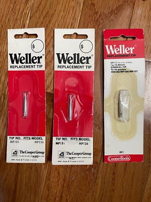 Lot Of 3,Weller MP 131 Soldering Tips For MP-126 /MP-127/EC1301, NEW | eBay