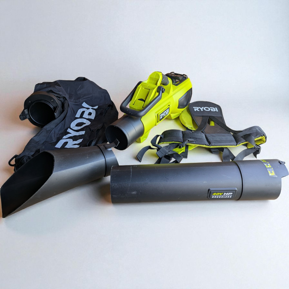 Ryobi 40V HP Brushless 600 CFM Leaf Blower Vacuum Mulcher - TOOL ONLY ...