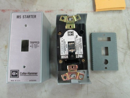 Cutler-Hammer Manual Motor Starter MST01SN 1 Pole 1 Enclosure (NIB) | eBay