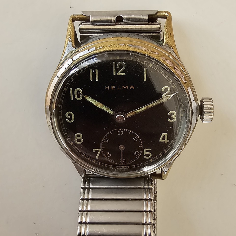 Vintage German Military DH WWII Helma Men's Watch | eBay UK