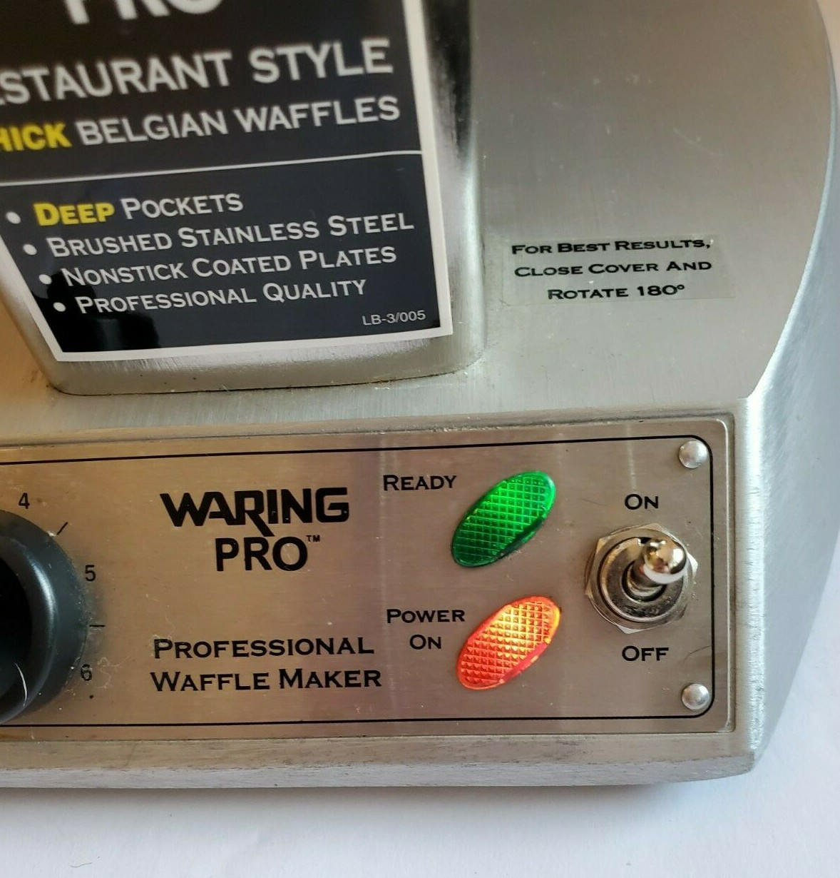 Waring Pro Waffle Maker Wmk300 restaurant style thick Belgian waffles ...