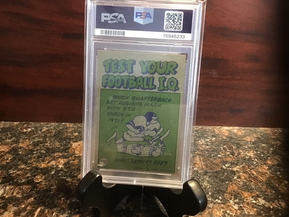 1972 Topps #132 Bob Griese In Pro Action PSA 7 NFL Miami Dolphins HOF ...