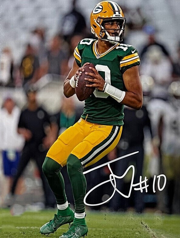 Jordan Love Green bay Packers Signed 8x10 Autographed Photo reprint | eBay