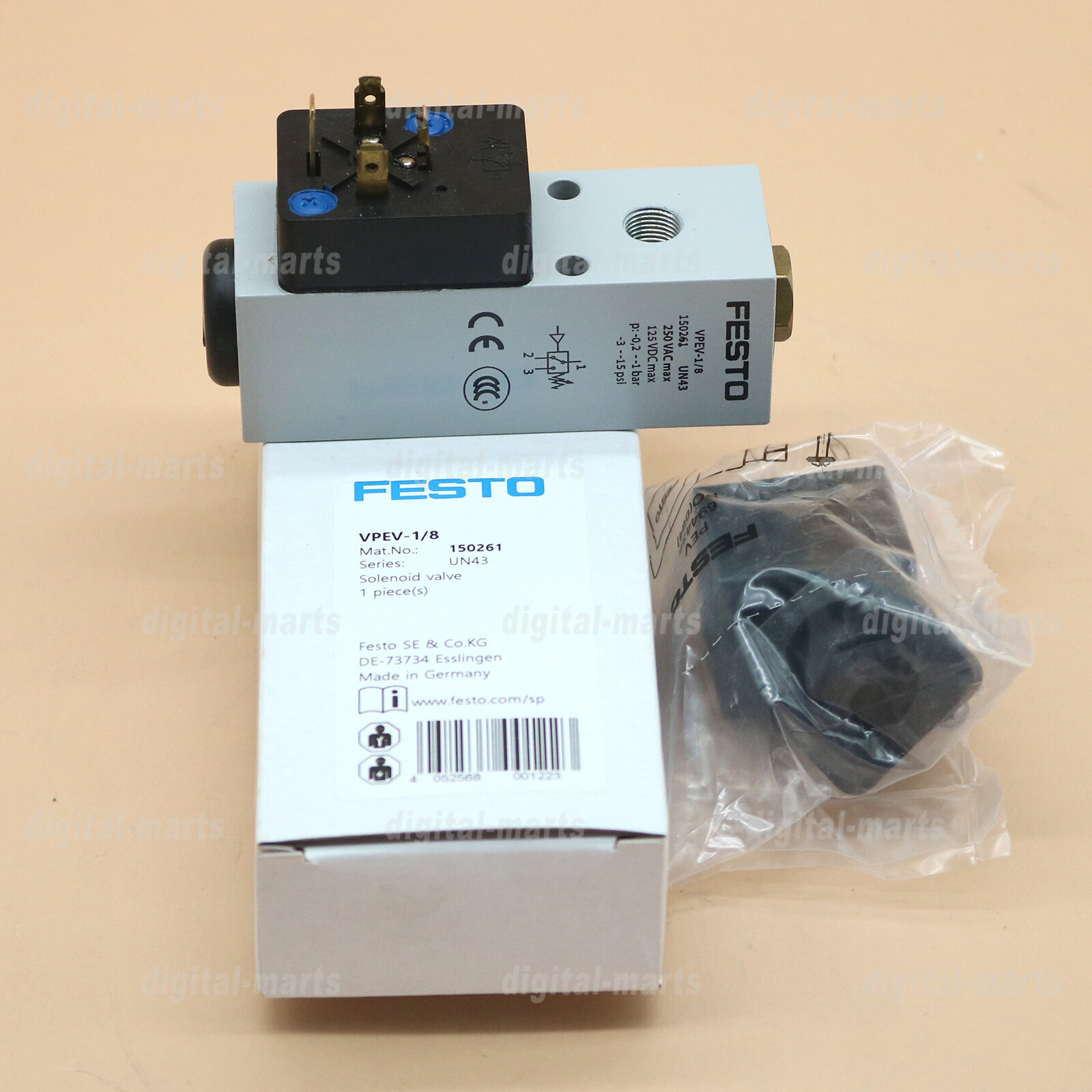Brand New Festo analog output vacuum pressure switch VPEV-1/8 Free ...