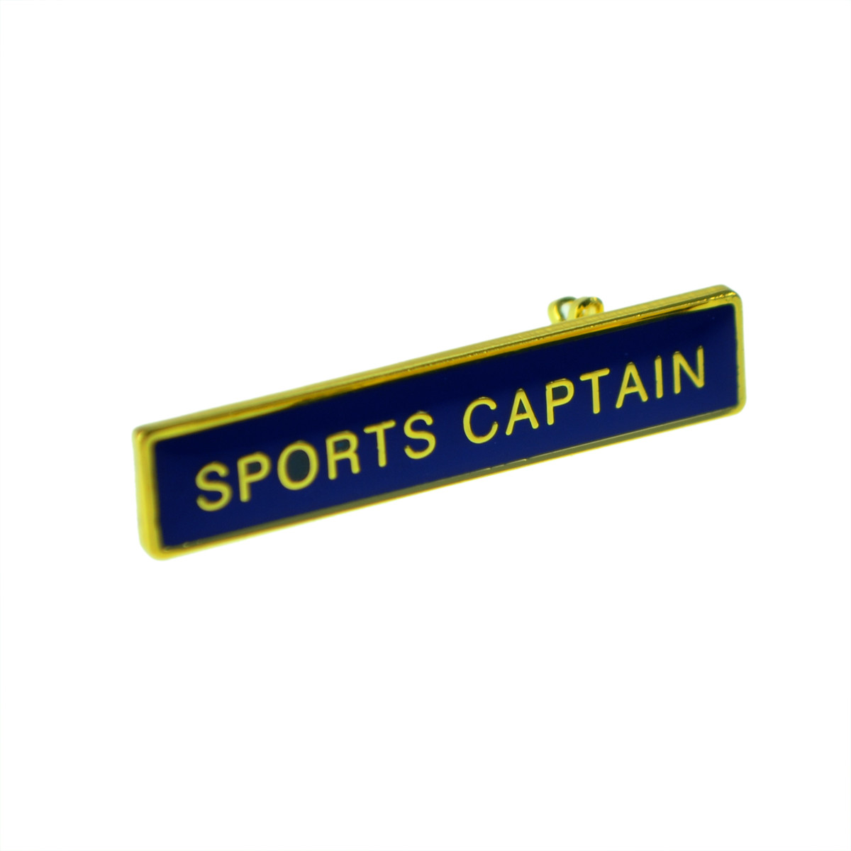 Rectangular School SPORTS CAPTAIN Pin Badge in Various Colours XSBR003 ...