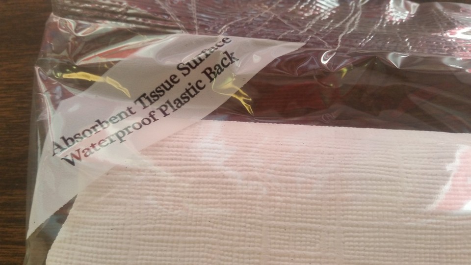 82" WHITE ROUND PAPER TISSUE/POLY LINED TABLE COVER OCTAGON SHAPE ...