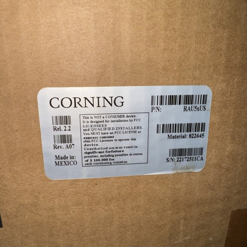 CORNING RAU5XUS REMOTE ACCESS UNIT 5 BAND 800 CELL 850 700 AWS+ AWS3 ...