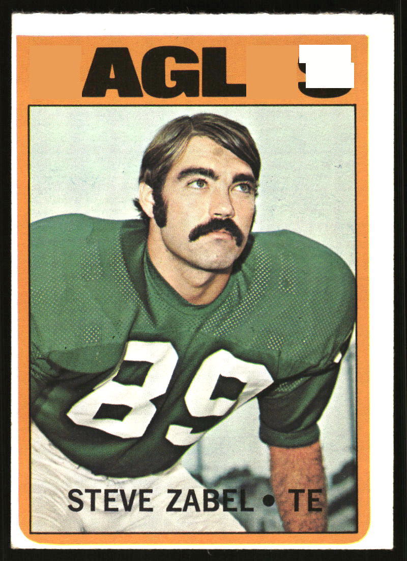 1972 Topps Steve Zabel Rookie #21 Philadelphia Eagles | eBay