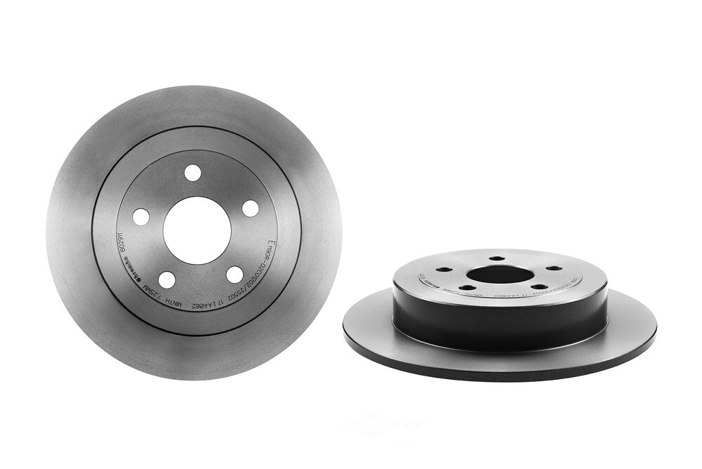 Disc Brake Rotor-Premium UV Coated OE Equivalent Rotor Brembo 08.B029 ...