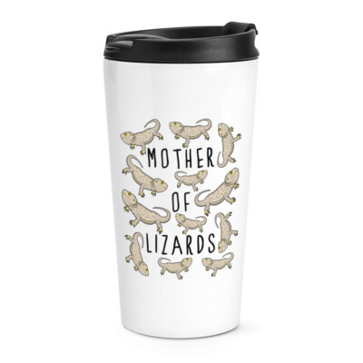 Mother Of Lizards Travel Mug Cup Crazy Lady Man Animal Lover Funny | eBay