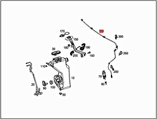 Genuine MERCEDES C253 X253 GLC X253 Coupe C253 Hose line 2538602300 | eBay