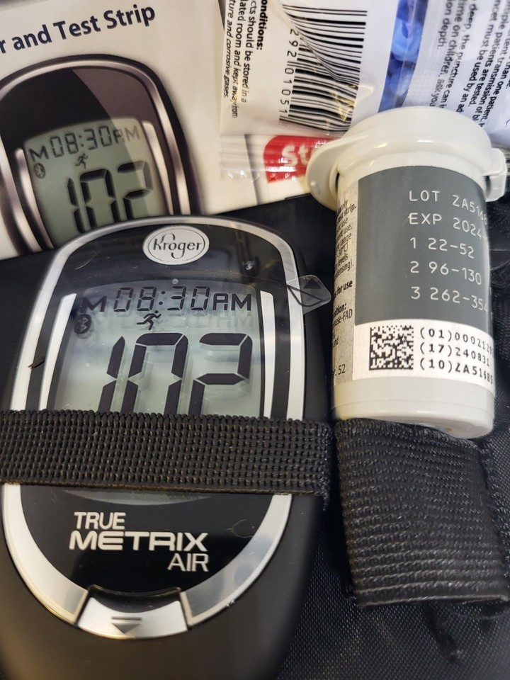 True Metrix Air Self Monitoring Blood Glucose Meter System w ...