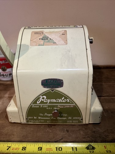 Nice Vintage Paymaster Check Writer Series X-550 With Cover - Working ...