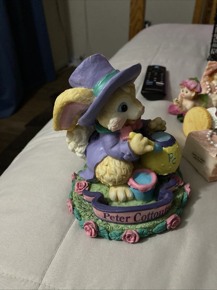 Vintage Easter Bunny Peter Cottontail Statue Figurine RARE (117) | eBay