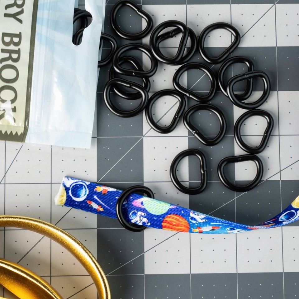 Country Brook Design® 3/4 Inch Steel Welded Black Powder Coated D-Rings ...