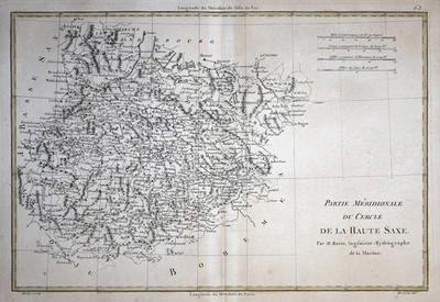 1780 Saxony Germany Map Copper Engraving | eBay