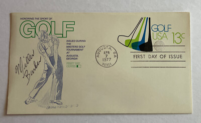 Miller Barber Signed Autographed 1977 Golf FDC Cachet | eBay