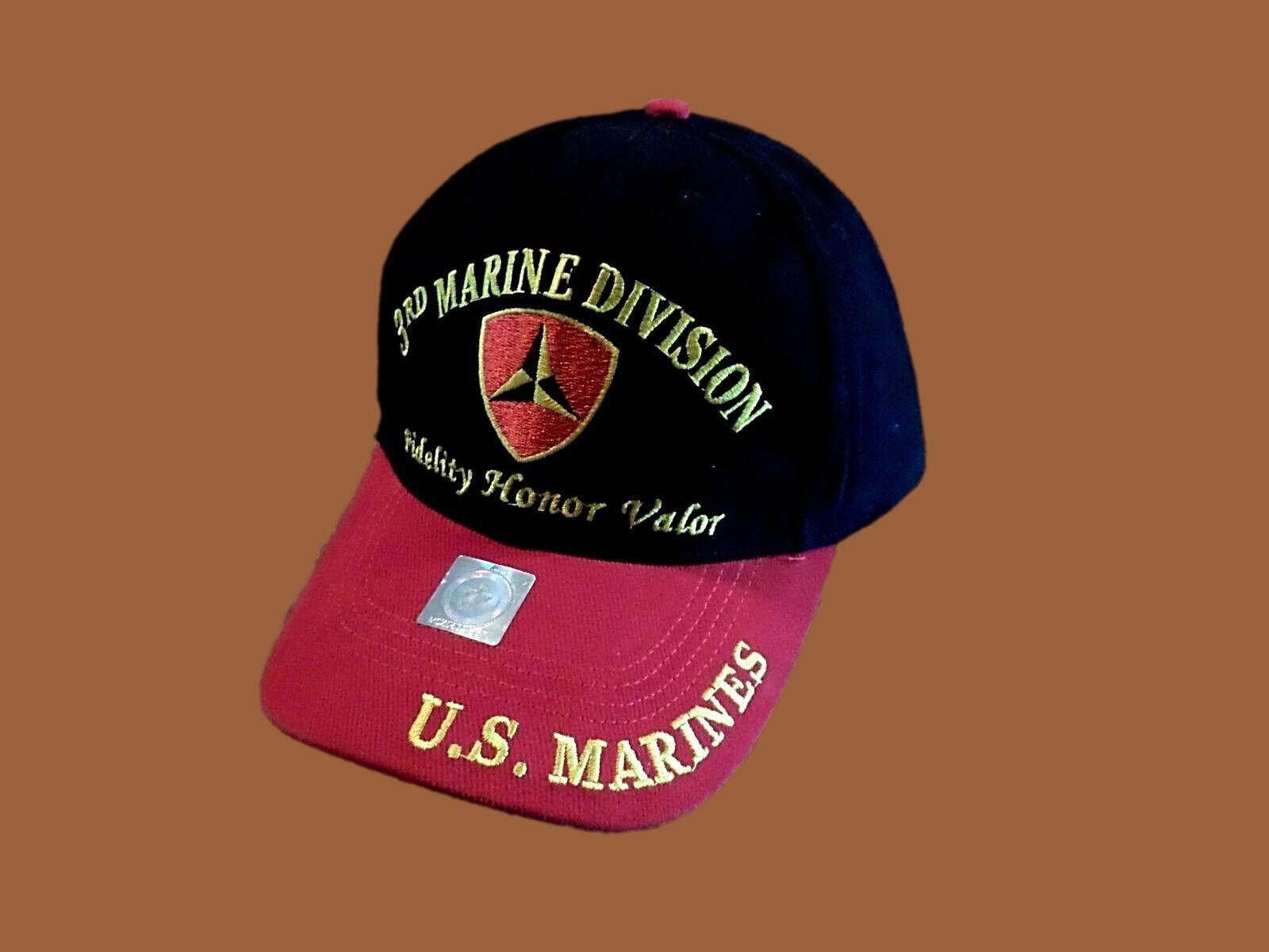U.S Military 3rd Marine Corps Division hat ball cap Embroidered USMC ...
