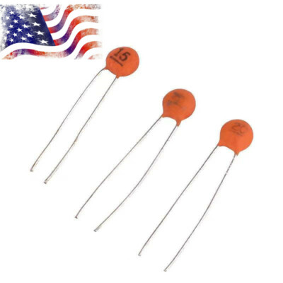 5 pcs Ceramic Disc Capacitor 50V 2pF-0.1uF Choose From 30 Values US ...