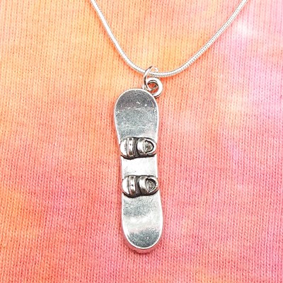 Snowboard Necklace, Snowboarding Jewelry, 16-36"chain Snowboarder Ski ...