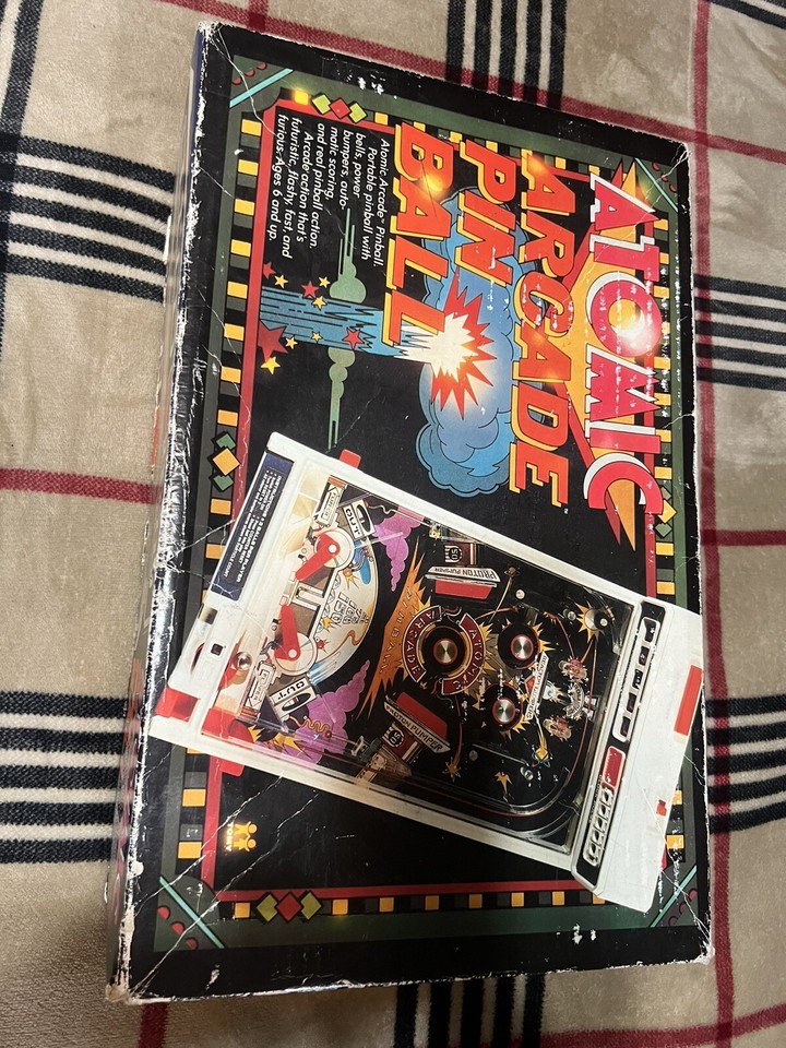 Atomic Arcade Pinball Machine Tomy Pinball In Orginal Box ! | eBay