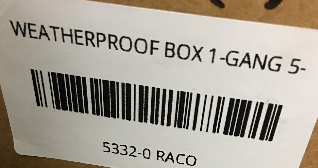 5332-0 RACO WEATHERPROOF BOX 1-GANG 5-INCH (3/4-INCH OUTLETS) GRAY | eBay