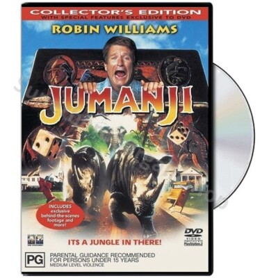 Jumanji (DVD, 1995) PAL Region 4 (Robin Williams) Collector's Edition ...