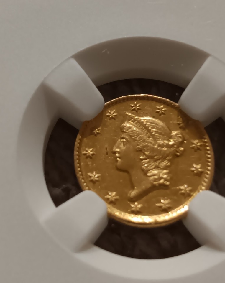 1851-D Type 1 gold Dollar, Dahlonega Mint, NGC AU Details-just one ...