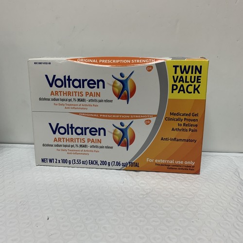 Voltaren Arthritis Pain Reliever Twin Value Pack (2x100g/3.53oz) Exp7 ...