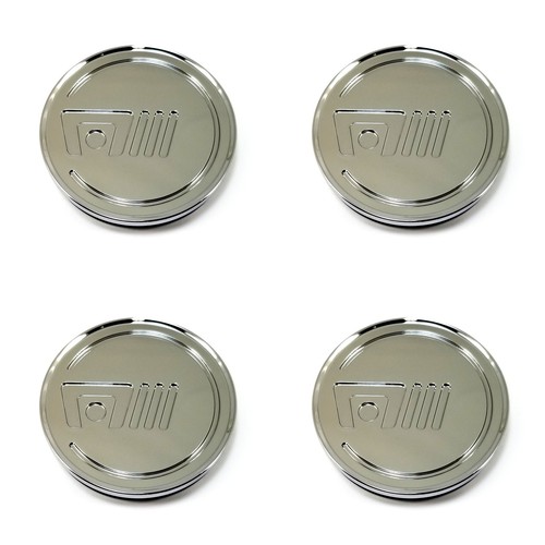 4 Motegi Racing Chrome Center Caps for 4/5L MR153 CM10 MR135 MR133 ...