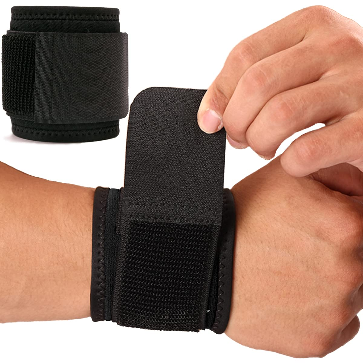 Wrist Brace, 2 PACK Wrist Wraps for Carpal Tunnel for Women and Men ...