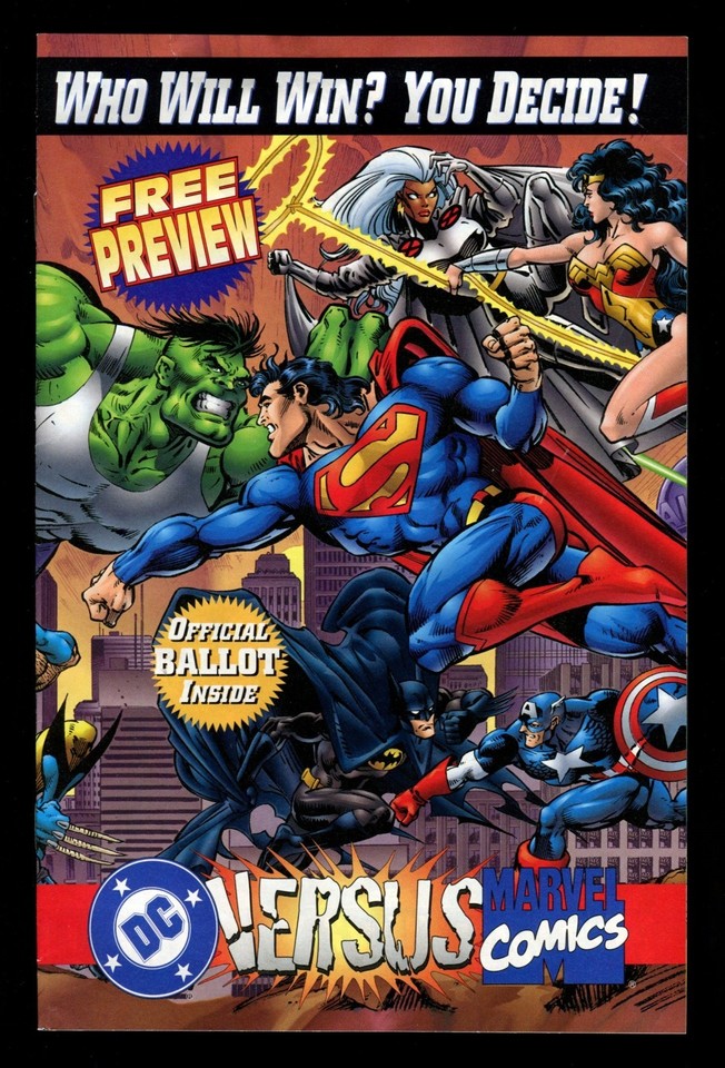 DC versus Marvel Comic Set 1-2-3-4 Lot Spider-Man Joker Batman Superman ...