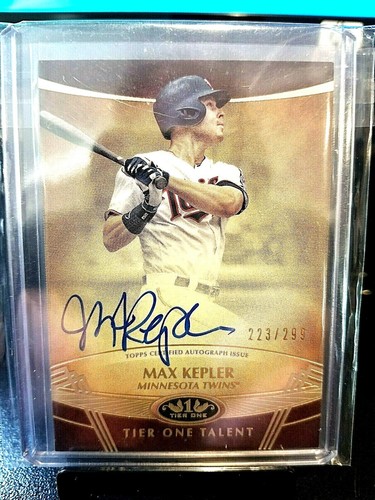 2019 MAX KEPLER TOPPS TIER TALENT AUTOGRAPH #TTA-MKE #223/299 MINT. | eBay