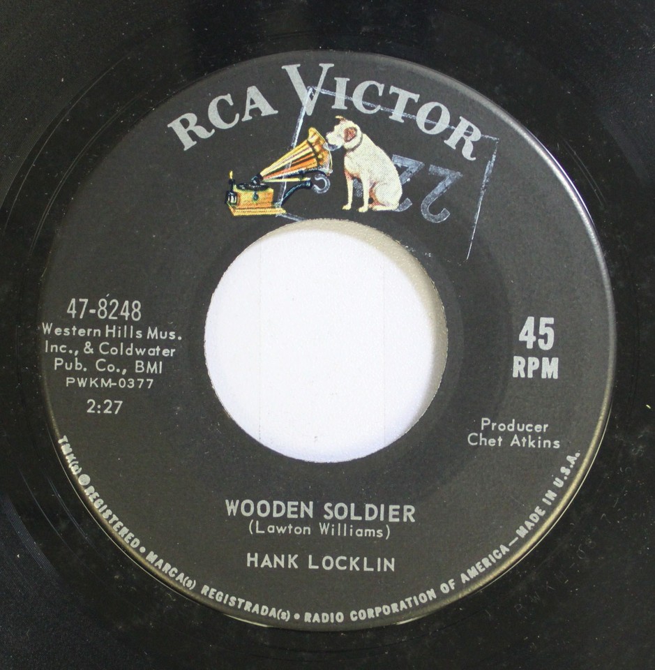 Country 45 Hank Locklin - Kiss On The Door / Wooden Soldier On Rca ...