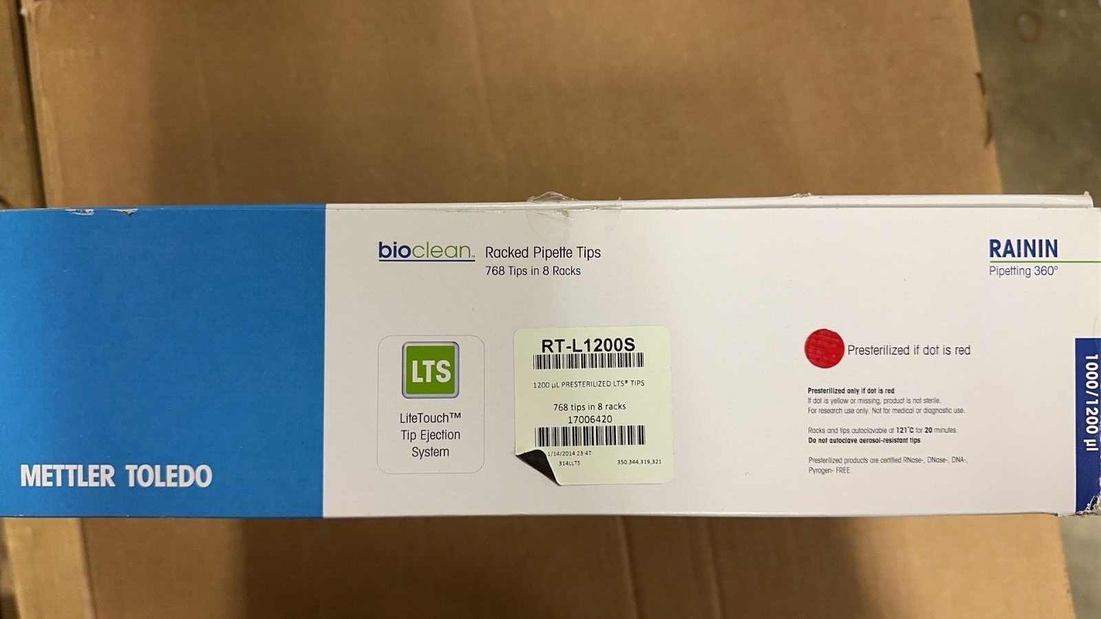 Rainin 17006420 LTS Pipette Tips Rt-L1200s, 1200ul, 768 tips | eBay