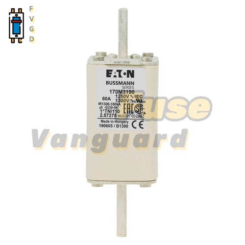 1PC Eaton BUSSMANN 170M3190 80A, 1250V High Speed Fuse-link | eBay