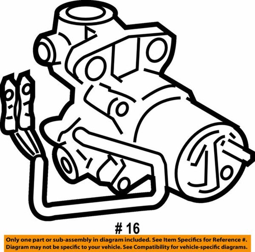 47960-60050 Toyota Pump assy, brake booster 4796060050, New Genuine OEM ...