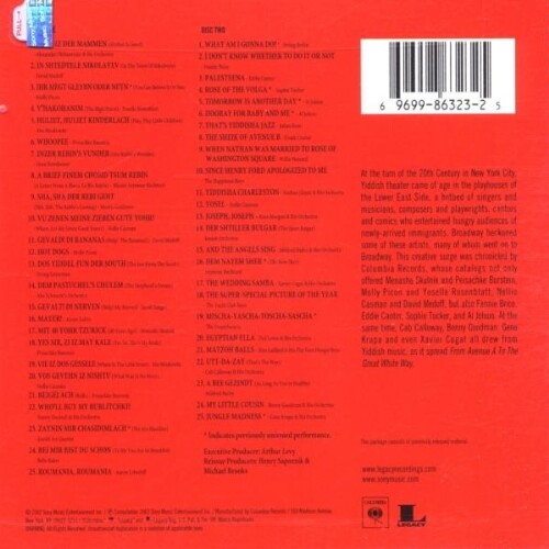 From Avenue A to the Great White Way: Yiddish & American Popular Songs ...