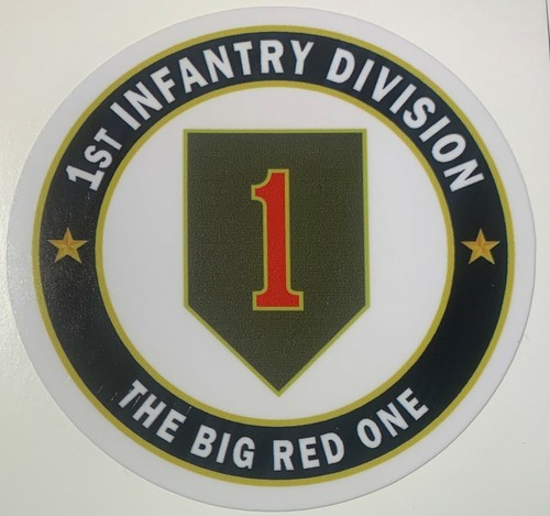 US Army 1st Infantry Division "The Big Red One" Sticker Waterproof D149 ...