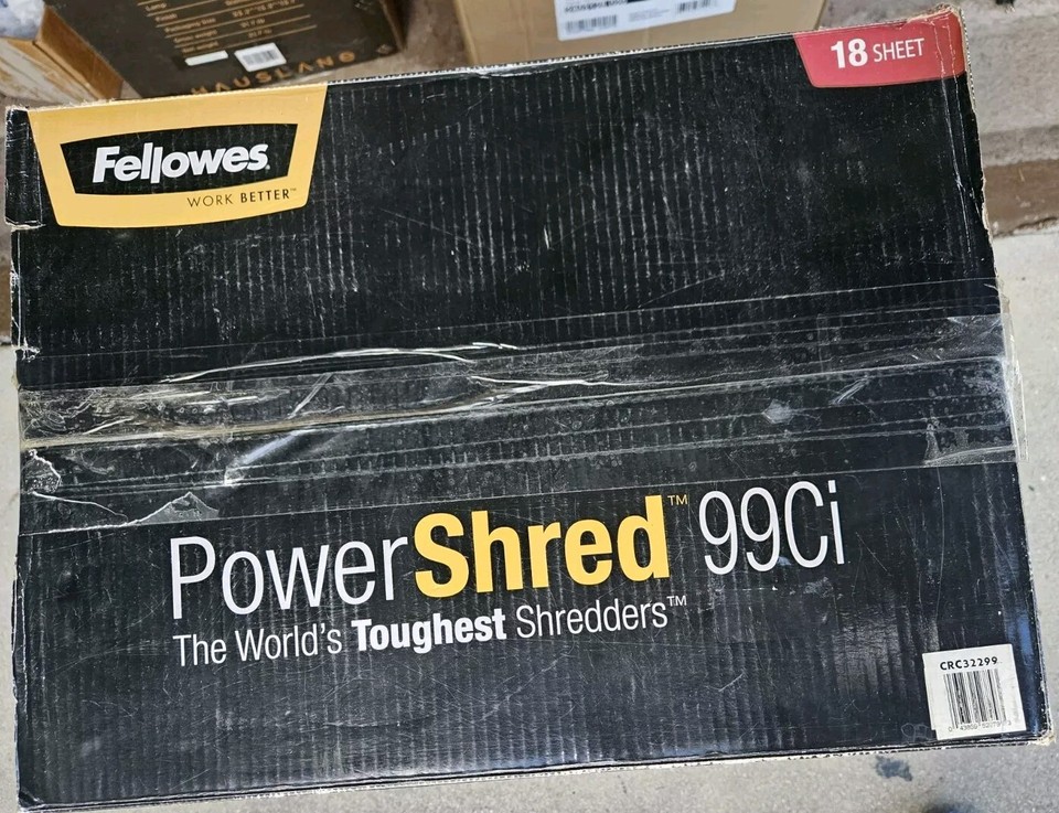 Fellowes ‎Powershred 99Ci 18-Sheet 100% Jam-Proof Crosscut Paper ...