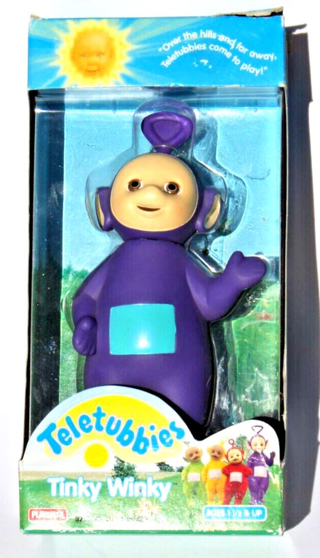 Teletubbies Tinky Winky Figure 7” Doll 1998 Playskool Purple Hard ...