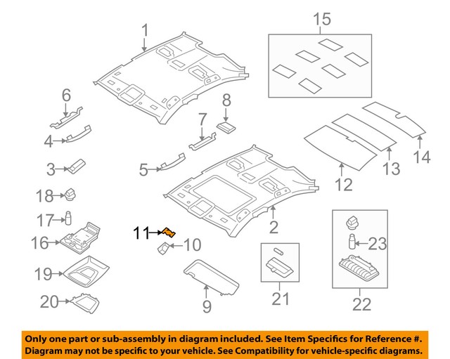 BMW OEM 15-18 X6 Interior-Roof-Sunvisor Clip 51167145718 | eBay